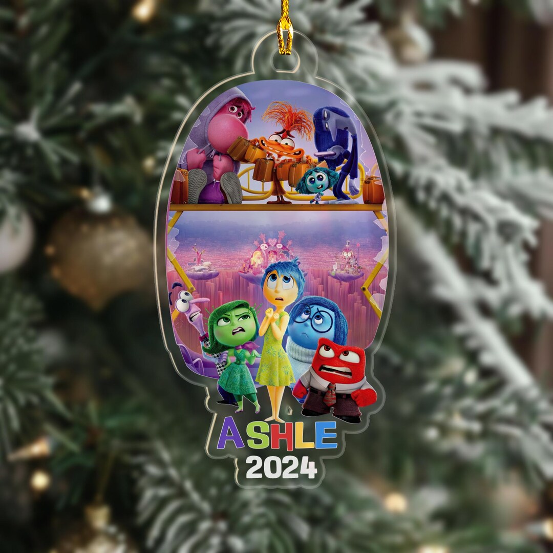 Personalized Inside Out Christmas Ornament, Funny Inside Out 2 Xmas ...