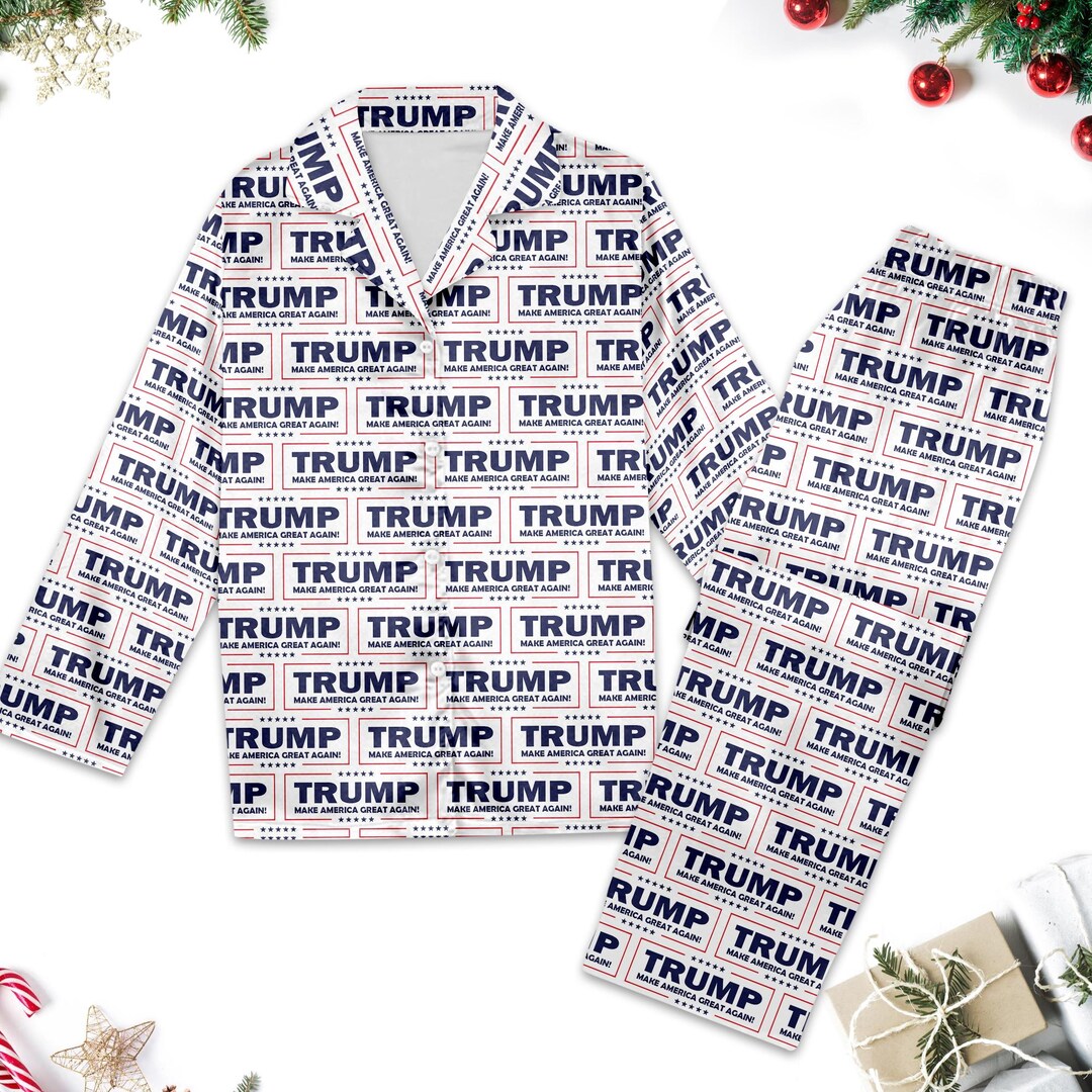 Trump 2024 Make America Great Again Pajamas, Donald Trump 2024 Pajamas ...