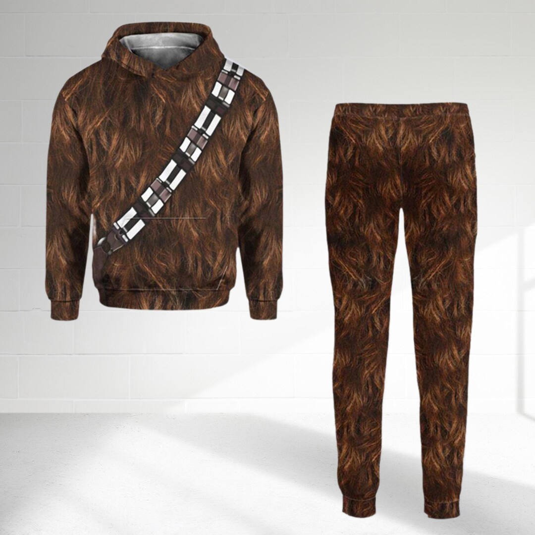 Chewbacca Costume 3D Hoodie, Star Wars Cosplay Costume Sweatshirt ...