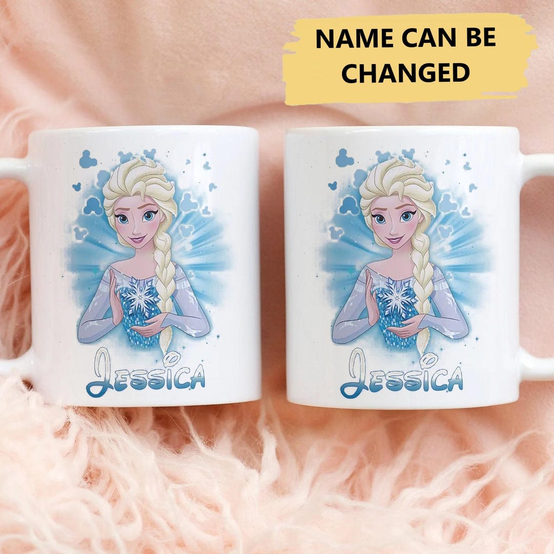 Personalized Snow Princess Mug, Cute Ice Winter Queen Coffee Cup ...