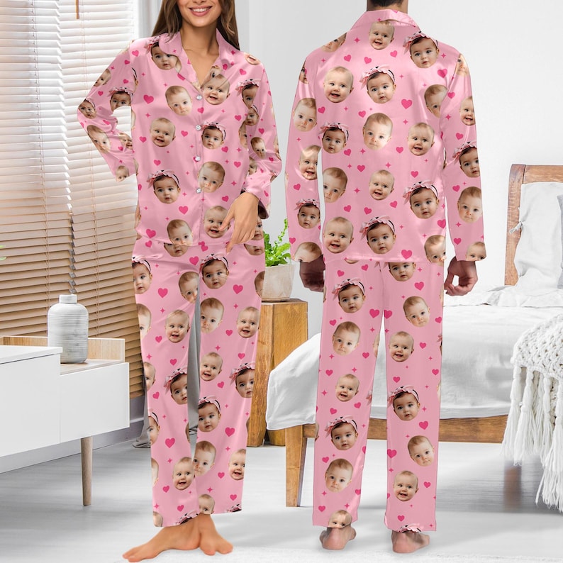 Personalized Picture Pajamas, Custom Funny Face Birthday Pajamas ...