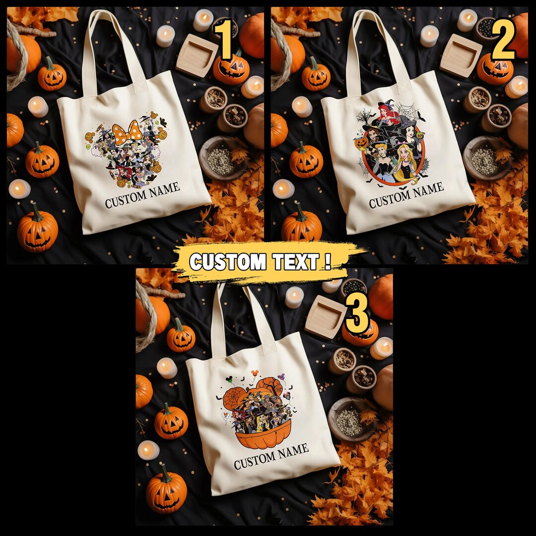 Personalized Name Princesses in Black With Pumpkin Mickey Head ...