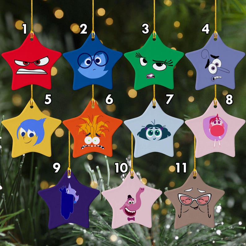 Adorno navideño personalizado con caras de todos los personajes de ...