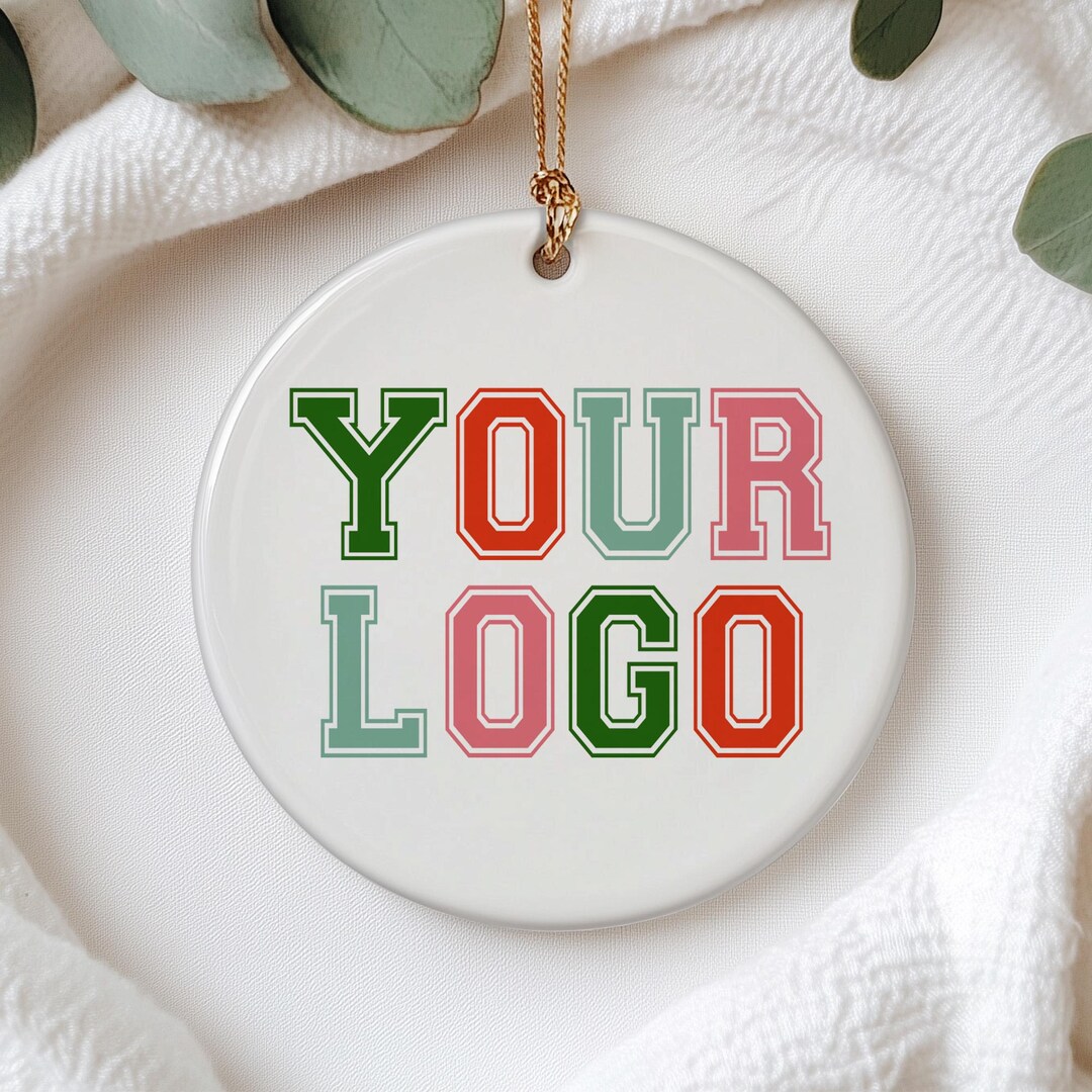 Personalized Business Logo Ornament Gift, Custom Company Logo Christmas ...