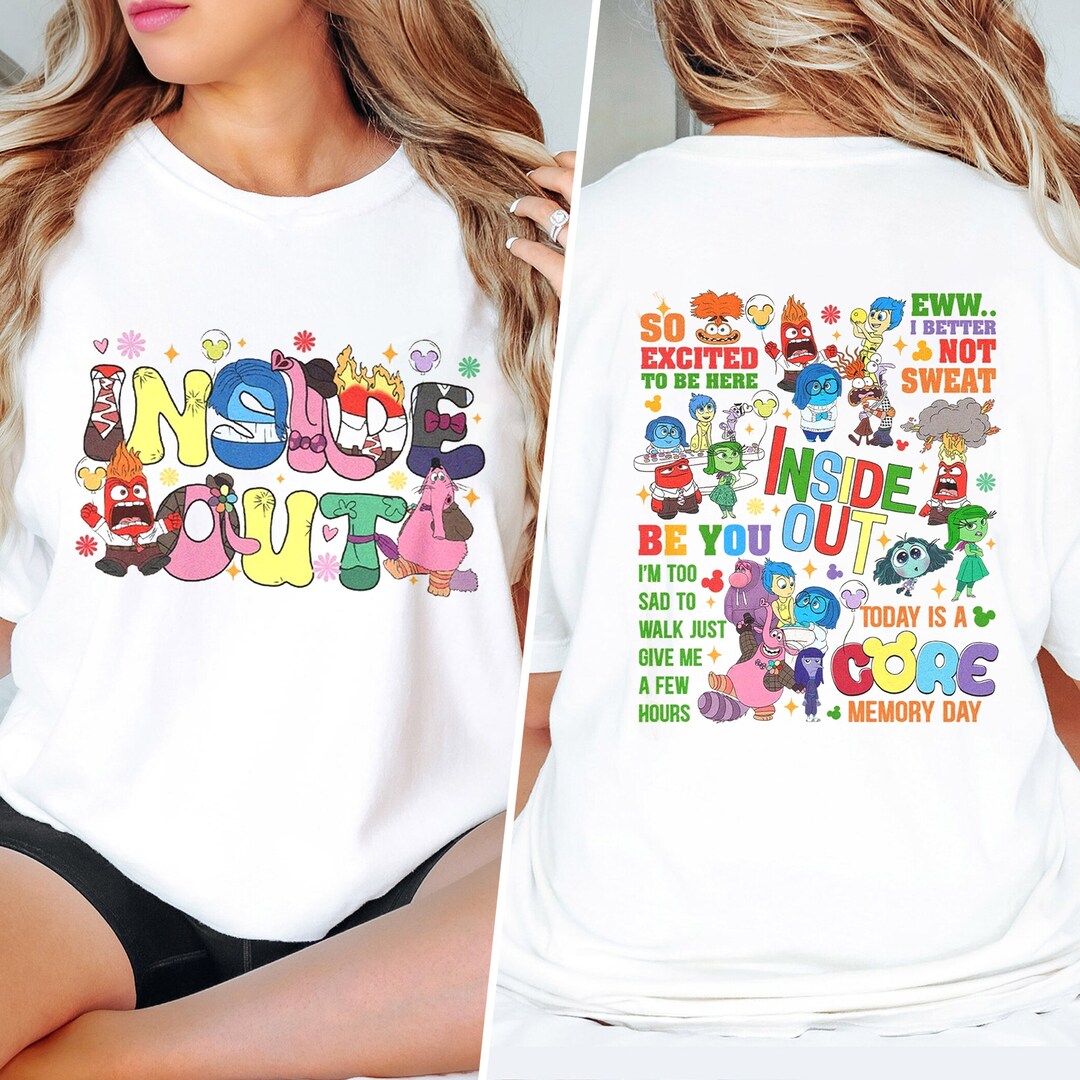 Inside Out 2 Movie T-shirt, Funny Inside Out Feelings Matching Shirt ...