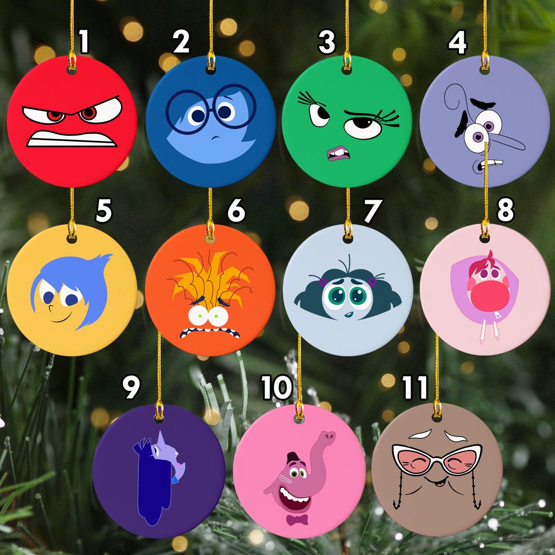 Adorno navideño personalizado con caras de todos los personajes de ...