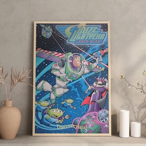 Disney Buzz Lightyear Toy Story Poster, Disneyworld Toy Story Poster ...