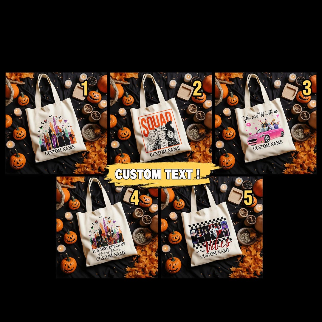 Personalized Name Evil Queen Maleficent Witch Halloween Tote Bag ...