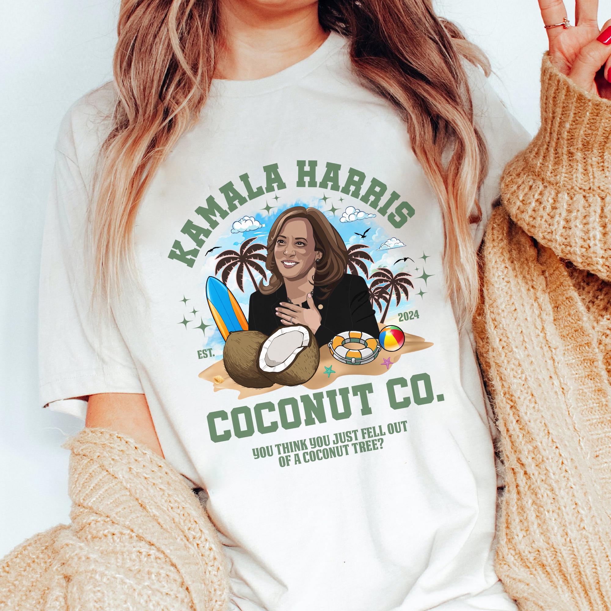 Kamala Harris Coconut Co Est 2024 T-shirt, Funny Kamala Harris Shirt, Kamala 2024 Voting ...