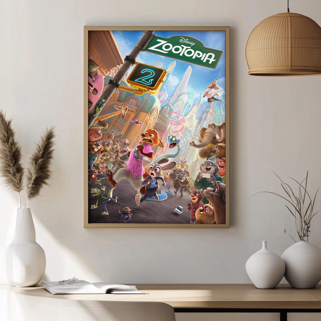 Wdw Nick Judy Gary Zootopia 2 Poster, Wdw Zootopia 2 Poster Gift, Nick ...