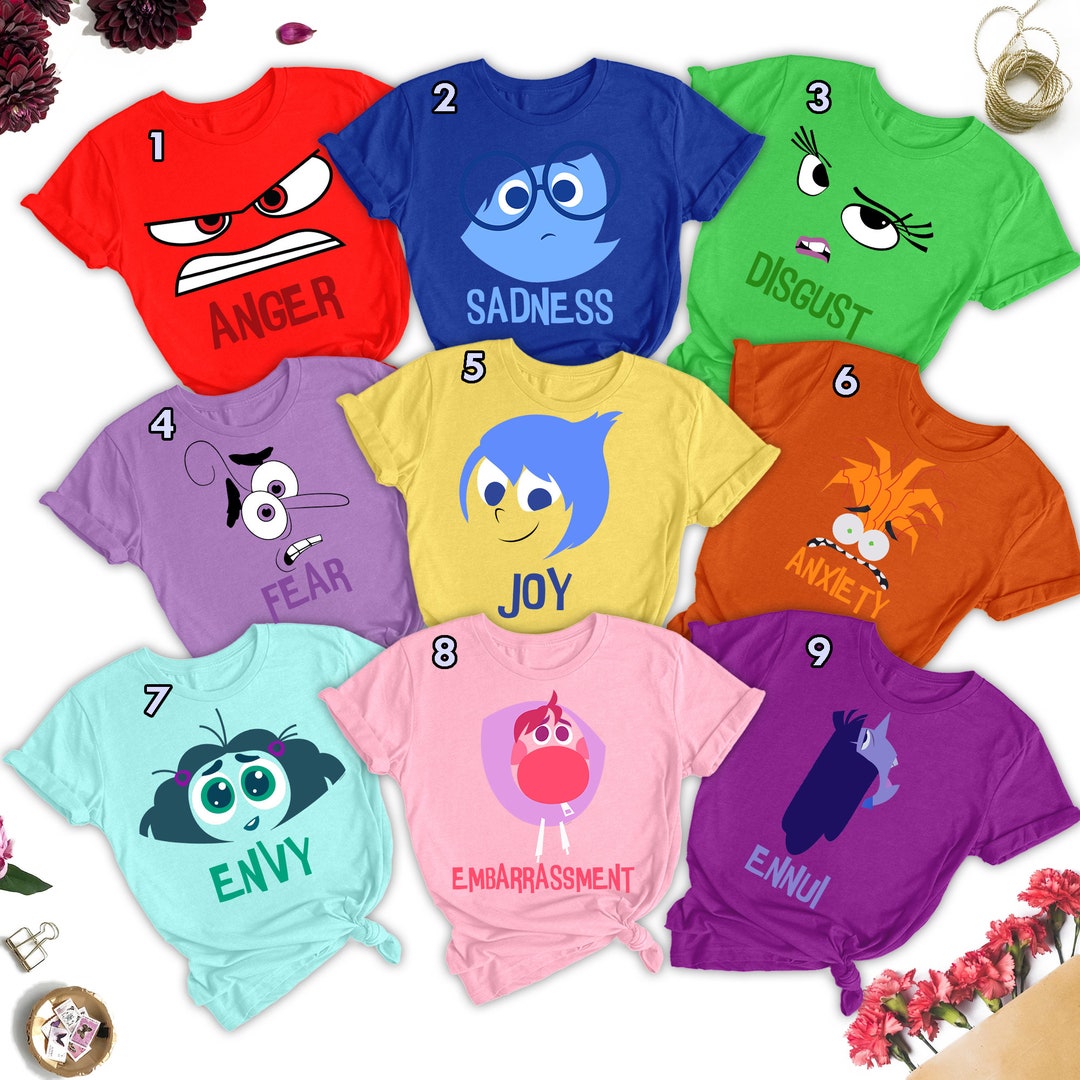 Personalized Inside Out Characters Matching Shirts, Inside Out 2 Shirt ...