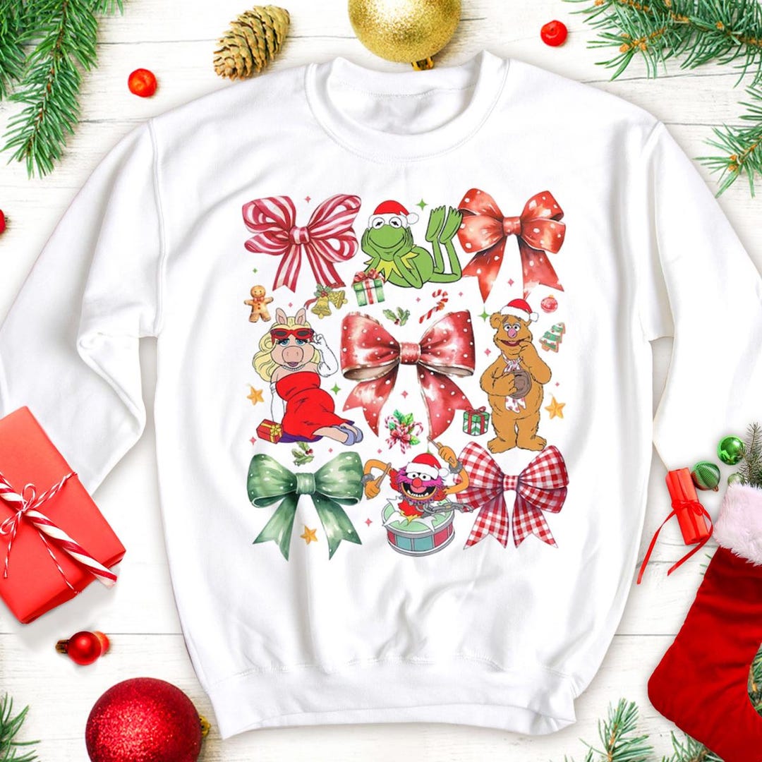 The Muppet Christmas Carol Coquette Bow Shirt, Christmas Bows Shirt ...