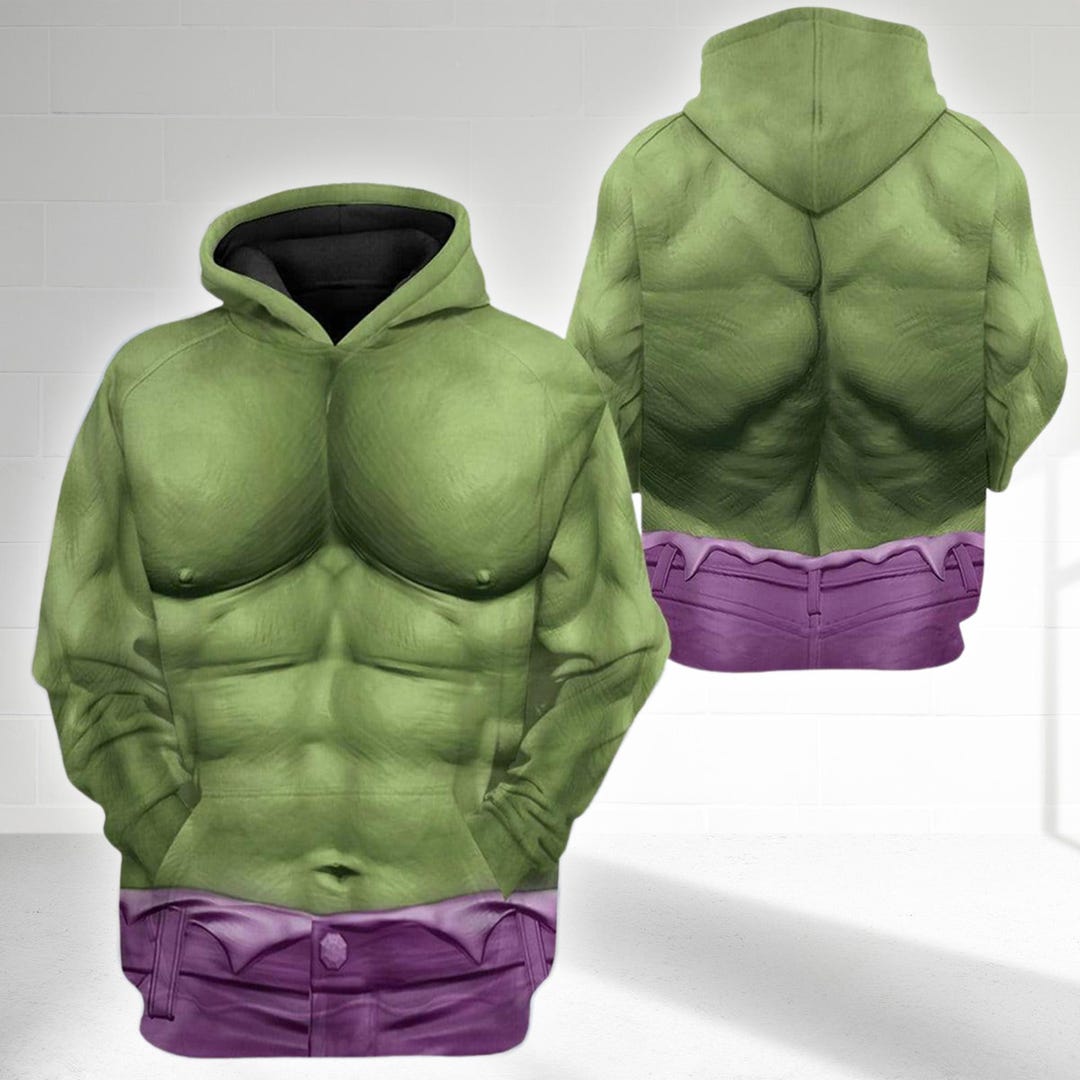 The Incredible Hulk Costume Clothing, Green Hulk Cosplay Costume 3D ...