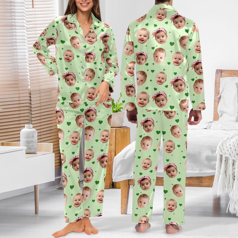 Personalized Picture Pajamas, Custom Funny Face Birthday Pajamas ...