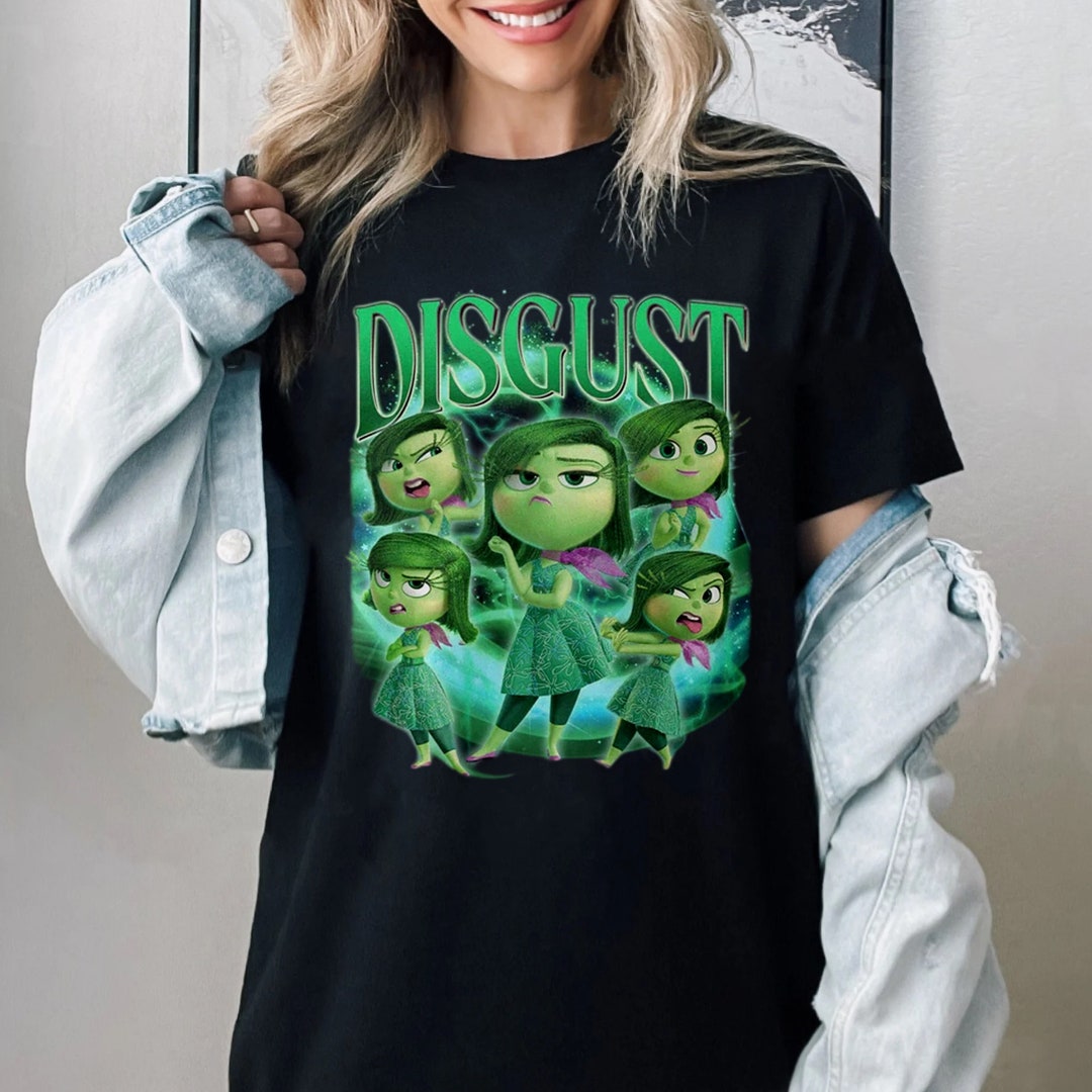 Retro Inside Out Disgust Emotions Shirt, Inside Out 2 Characters ...