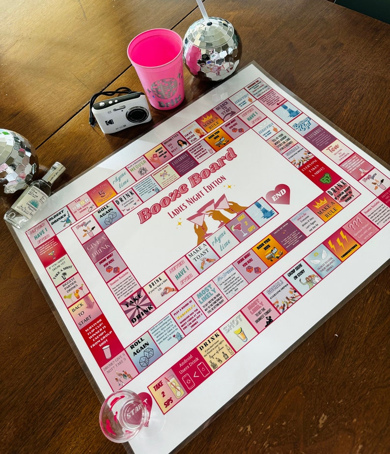 Girls Night Drinking Board Game - Etsy