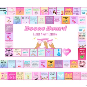 Girls Night Drinking Board Game - Etsy
