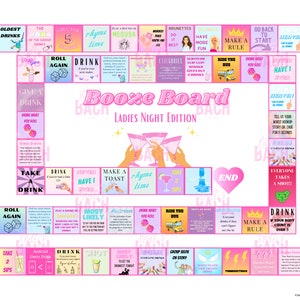 Girls Night Drinking Board Game - Etsy
