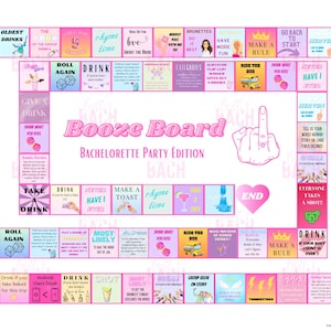 Bachelorette Drinking Board Game - PERSONALIZED - Etsy
