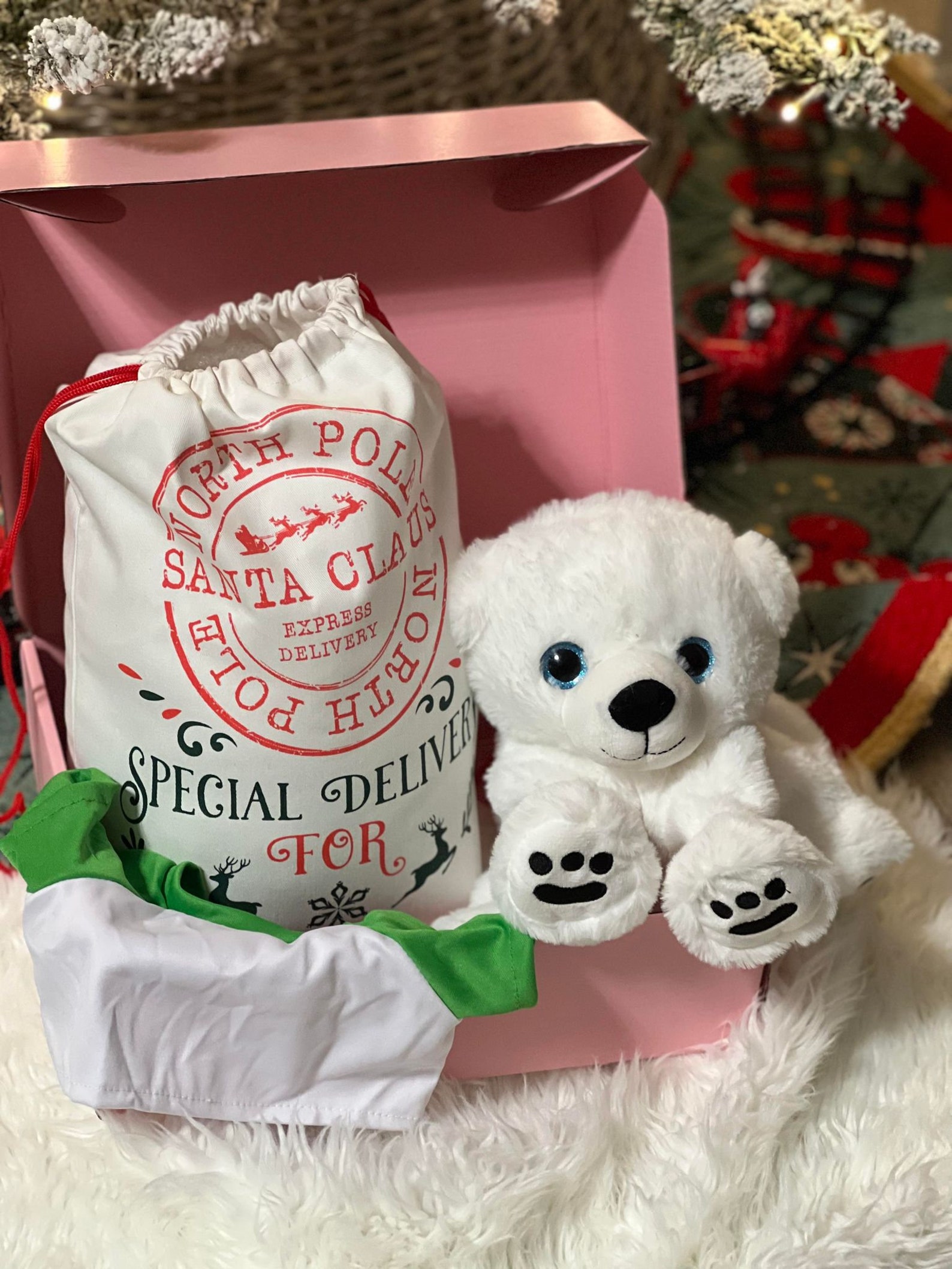 Polar Bear Holiday Build-a-bear Box - Etsy