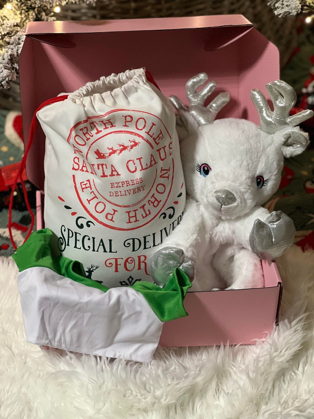 Reindeer Holiday Build-a-bear Box - Etsy