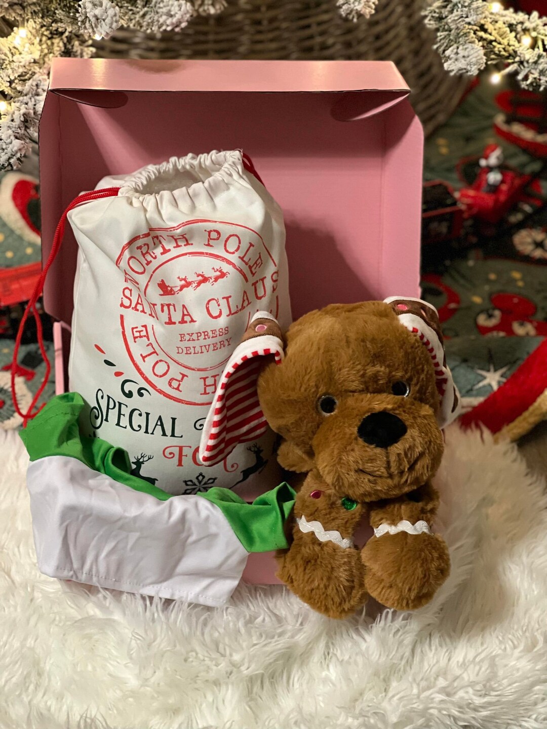 Gingerbread Puppy Holiday Build-a-bear Box - Etsy
