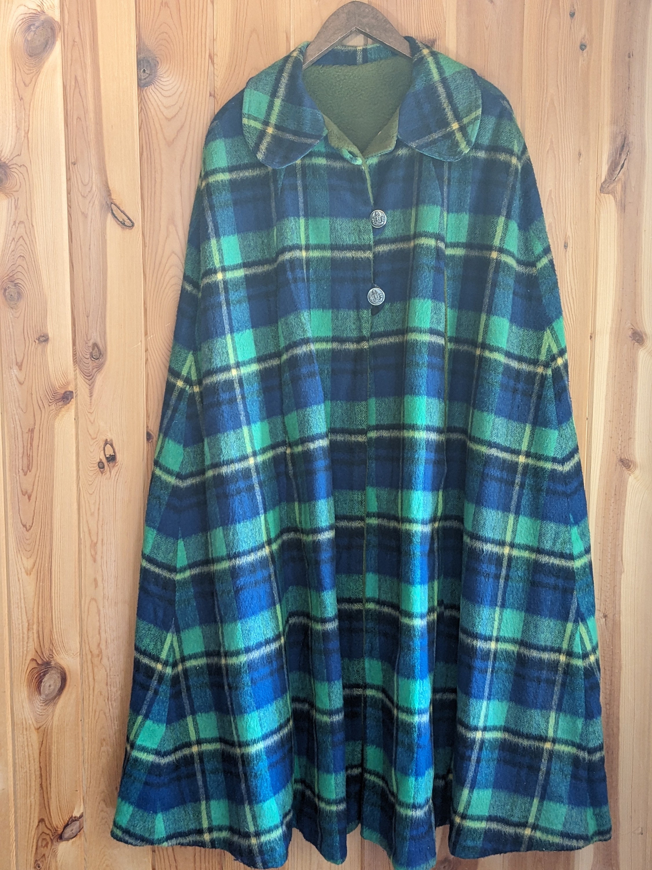 Handmade Oversize Cloak With Arm Slits. Poncho, Cape Coat, Reversible ...