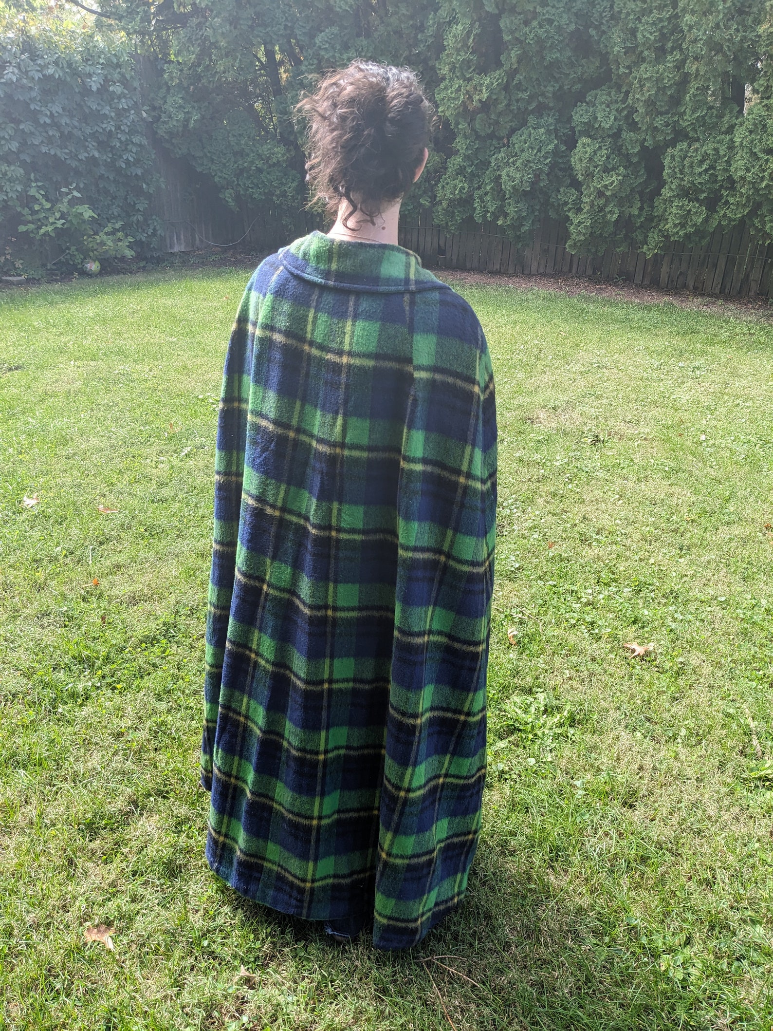 Handmade Oversize Cloak With Arm Slits. Poncho, Cape Coat, Reversible ...
