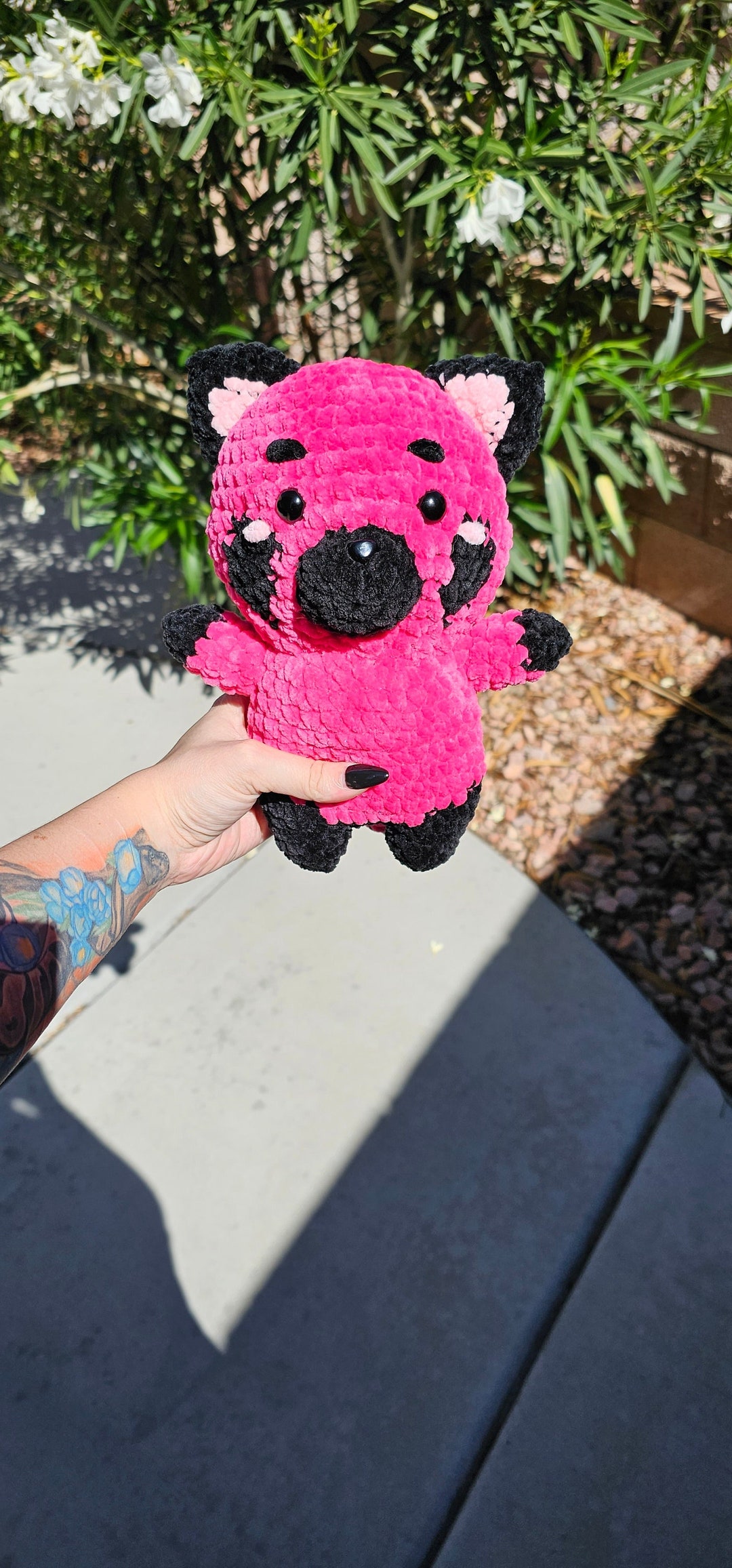 Crochet Pink Fox Plushie - Etsy