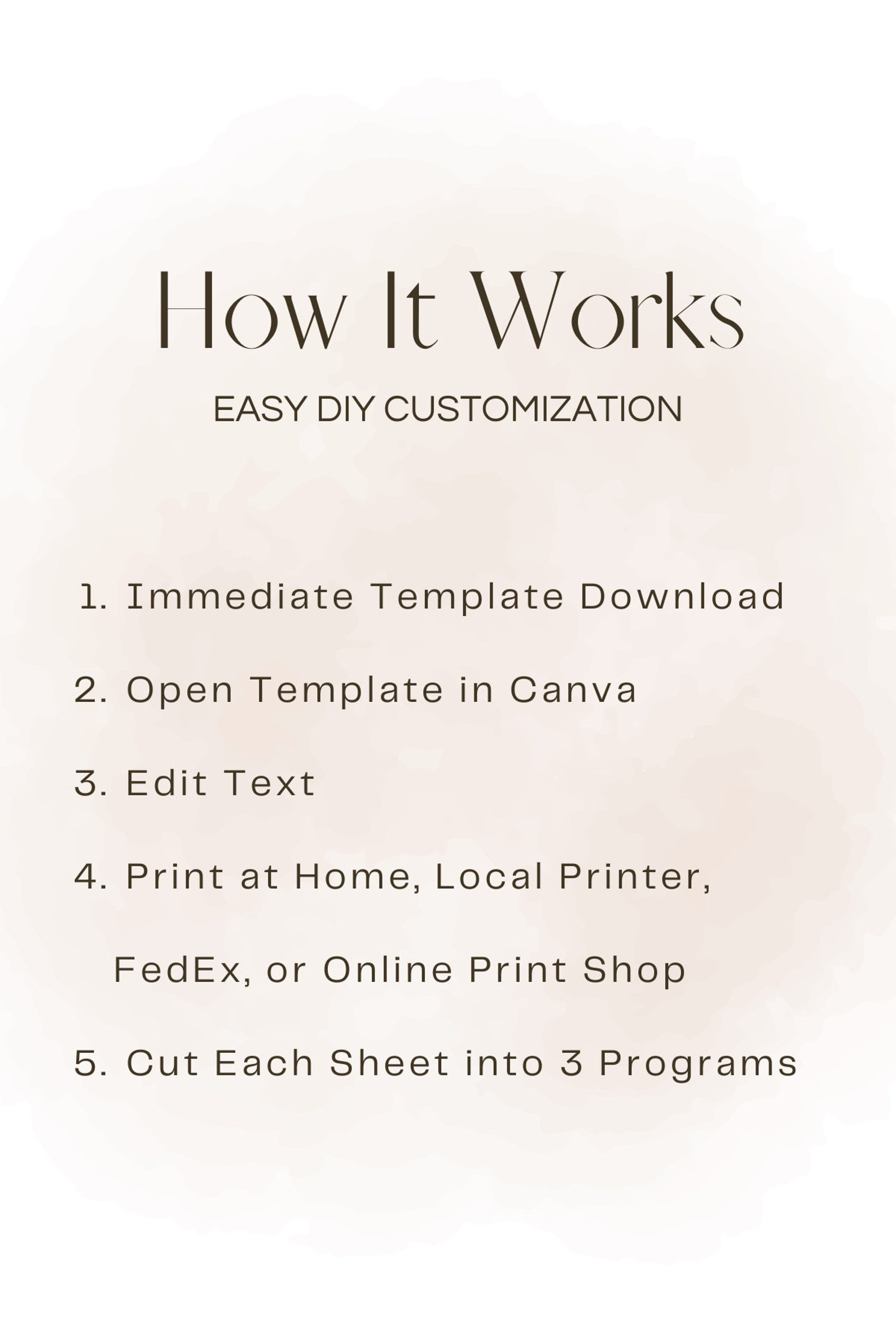 Greek Orthodox Wedding Program Template | Simple, Minimalist Elegant ...