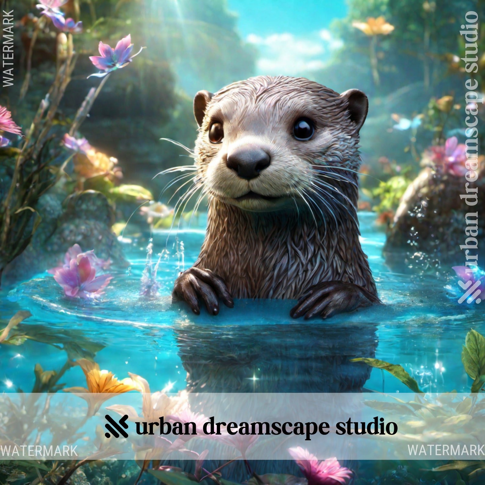 Charming 3D Otter Art: Playful Otter Sculptures for a Whimsical Touch ...