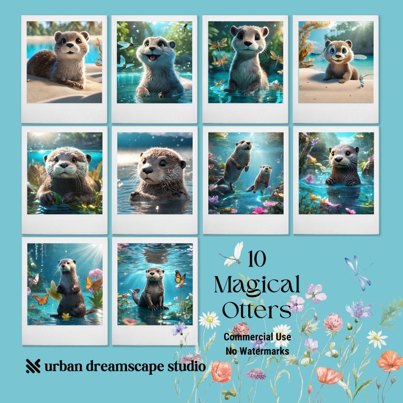 Charming 3D Otter Art: Playful Otter Sculptures for a Whimsical Touch ...