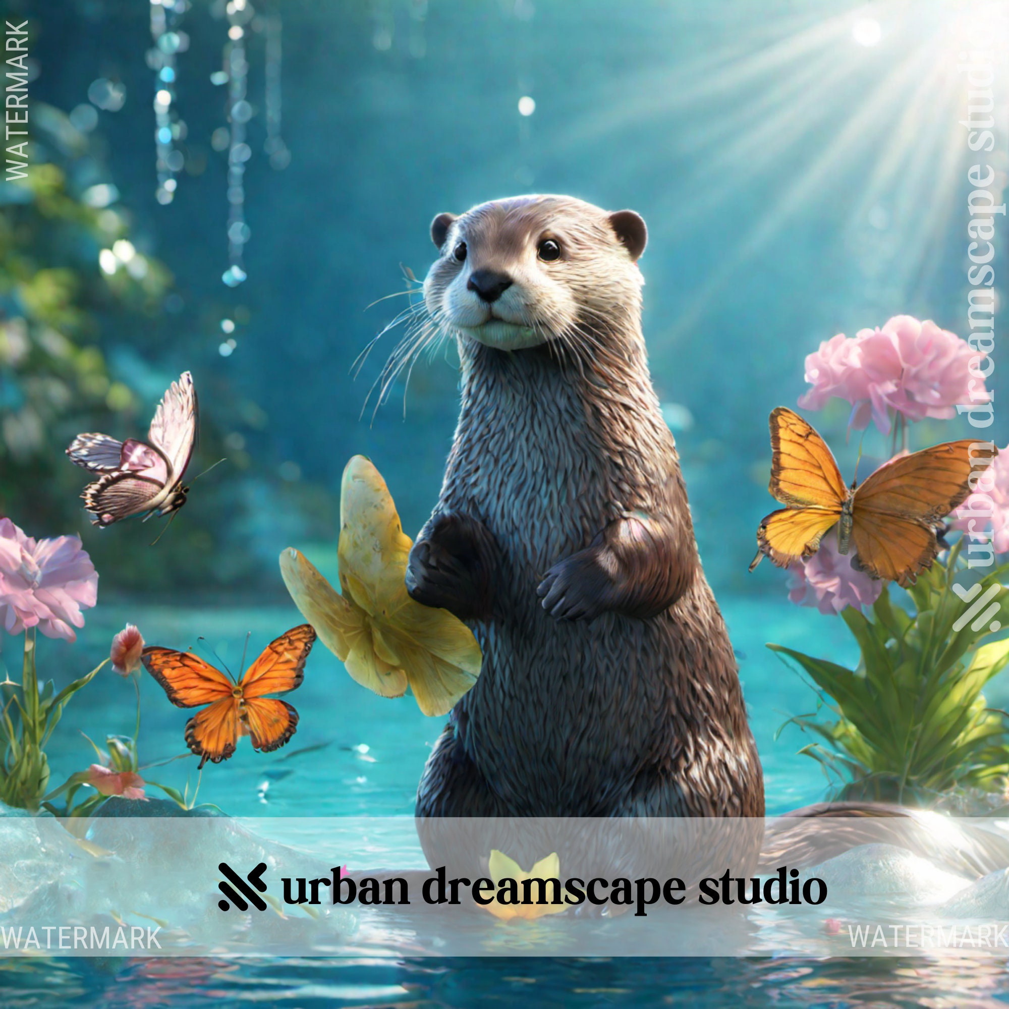 Charming 3D Otter Art: Playful Otter Sculptures for a Whimsical Touch ...