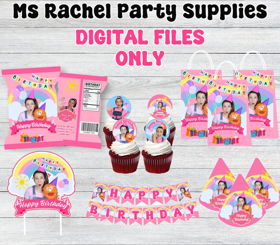 Ms Rachel Party Supplies for Ms Rachel Birthday Party Decoration for Ms ...