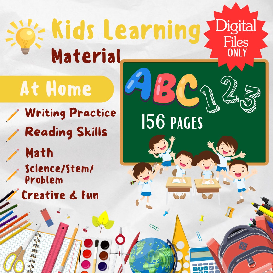 Kids Busy Book Printable Coloring Tracing Activity Sheets for Kids Fun ...