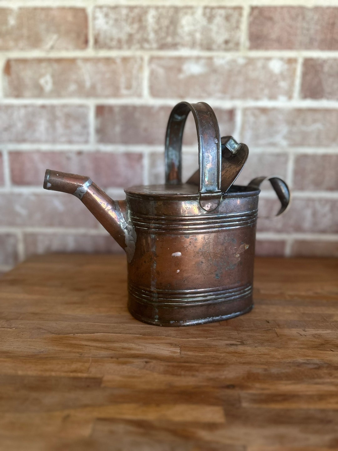 Vintage Copper Watering Can - Etsy