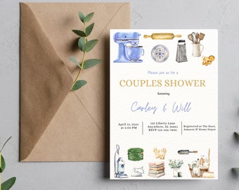 Couples Shower Invitation, Around the House Couples Wedding Shower ...