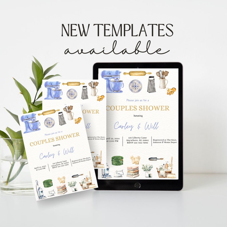 Couples Shower/stock the House Editable Invitation - Etsy