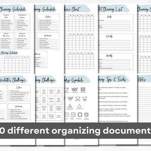 EDITABLE Ultimate Cleaning Planner, Cleaning Checklist, Cleaning ...