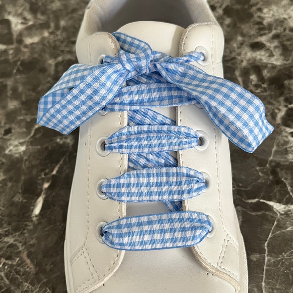 Gingham Shoelaces - Etsy