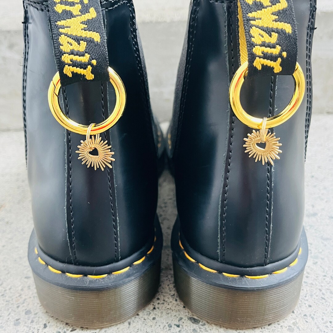 Gold or Silver Boho Heart Charm/shoe Charm/boot Charm/shoe Accessory ...