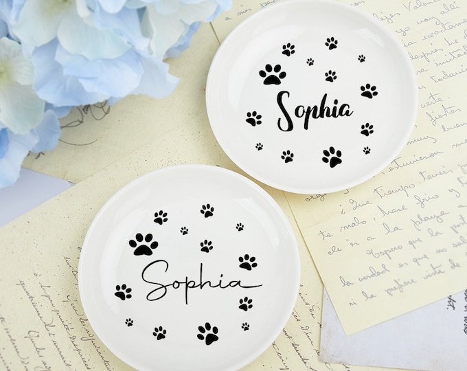 New Dog Print/ Plates/ Dinner Plates/ Kitchenware/ Childrens Plates ...
