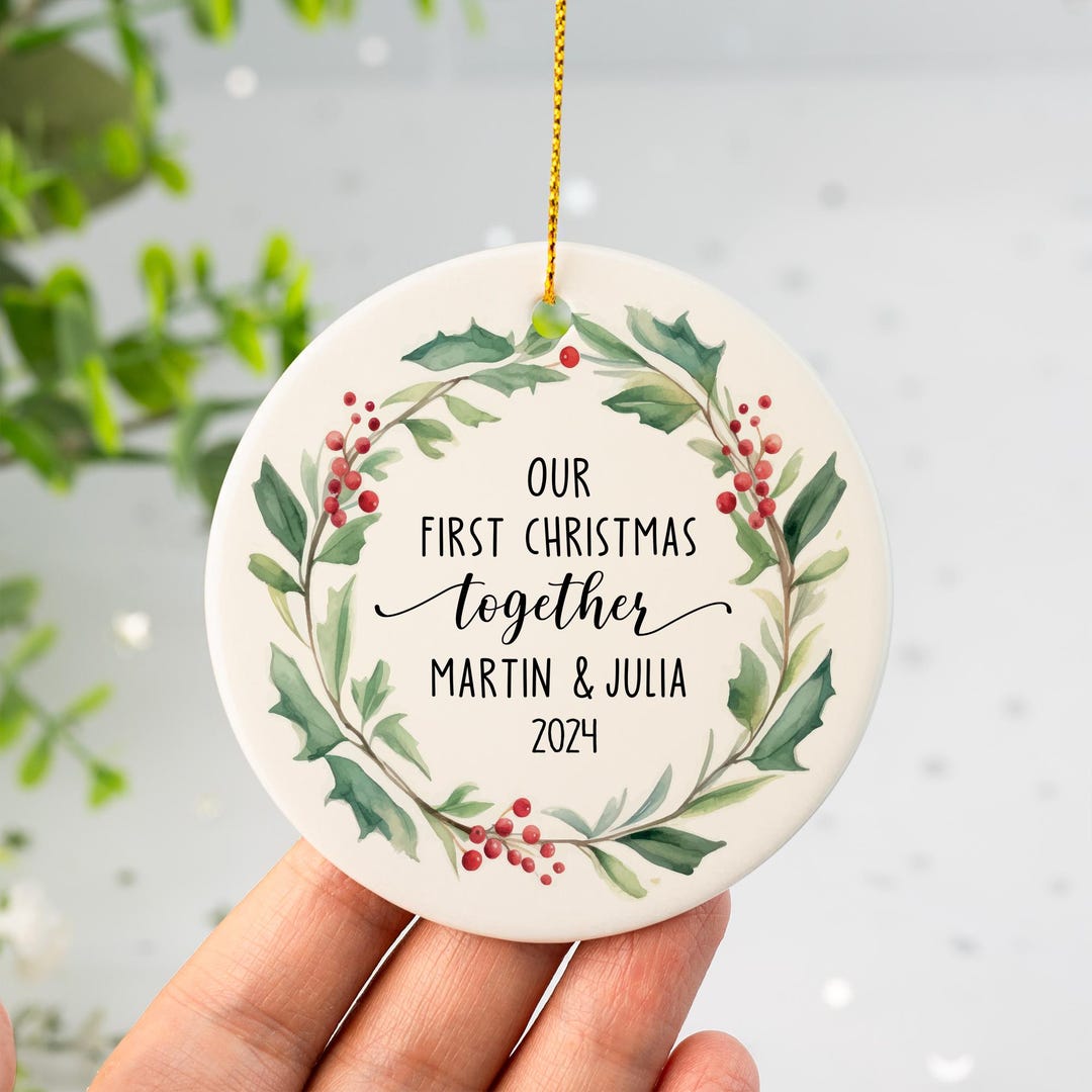 First Christmas Together Ornament, 1st Christmas Together Keepsake ...