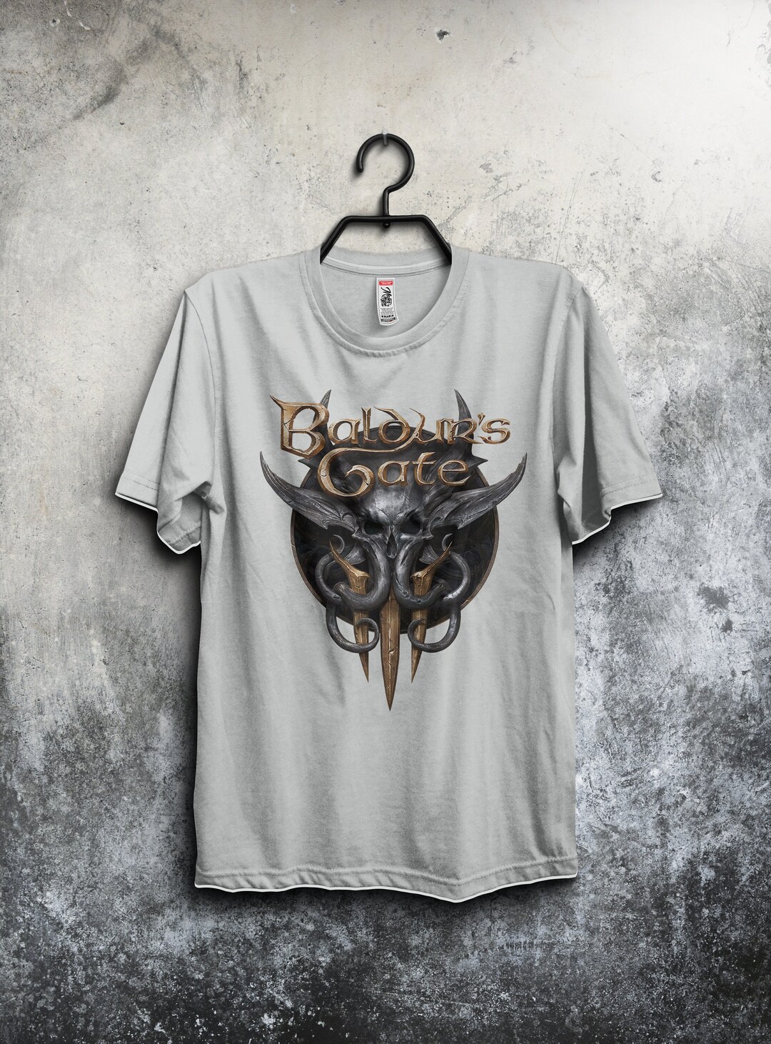 Baldur's Gate 3 Game Logo T-shirt. Crafted for RPG Aficionados, This ...