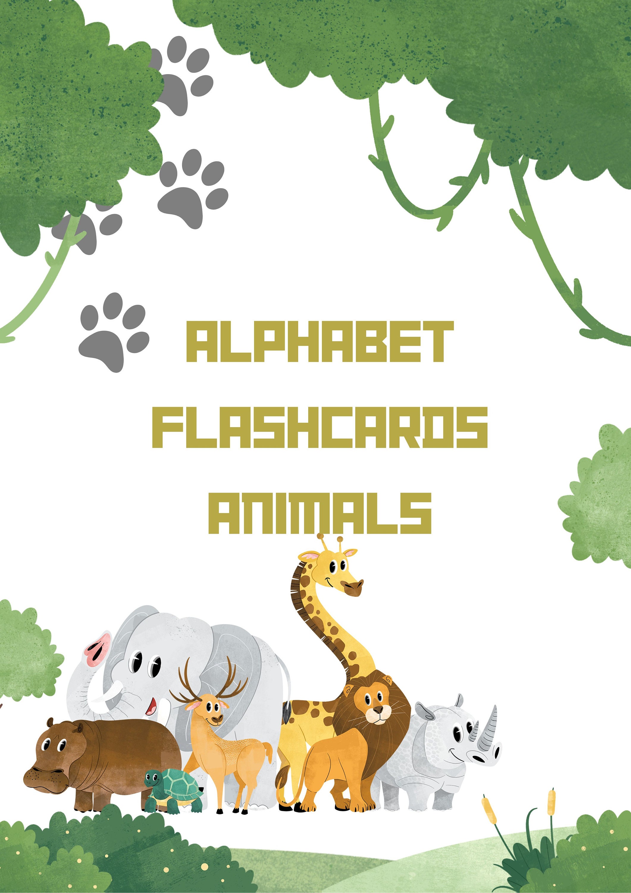 Flash Cards Alphabet Animals A to Z , Digital Product - Etsy
