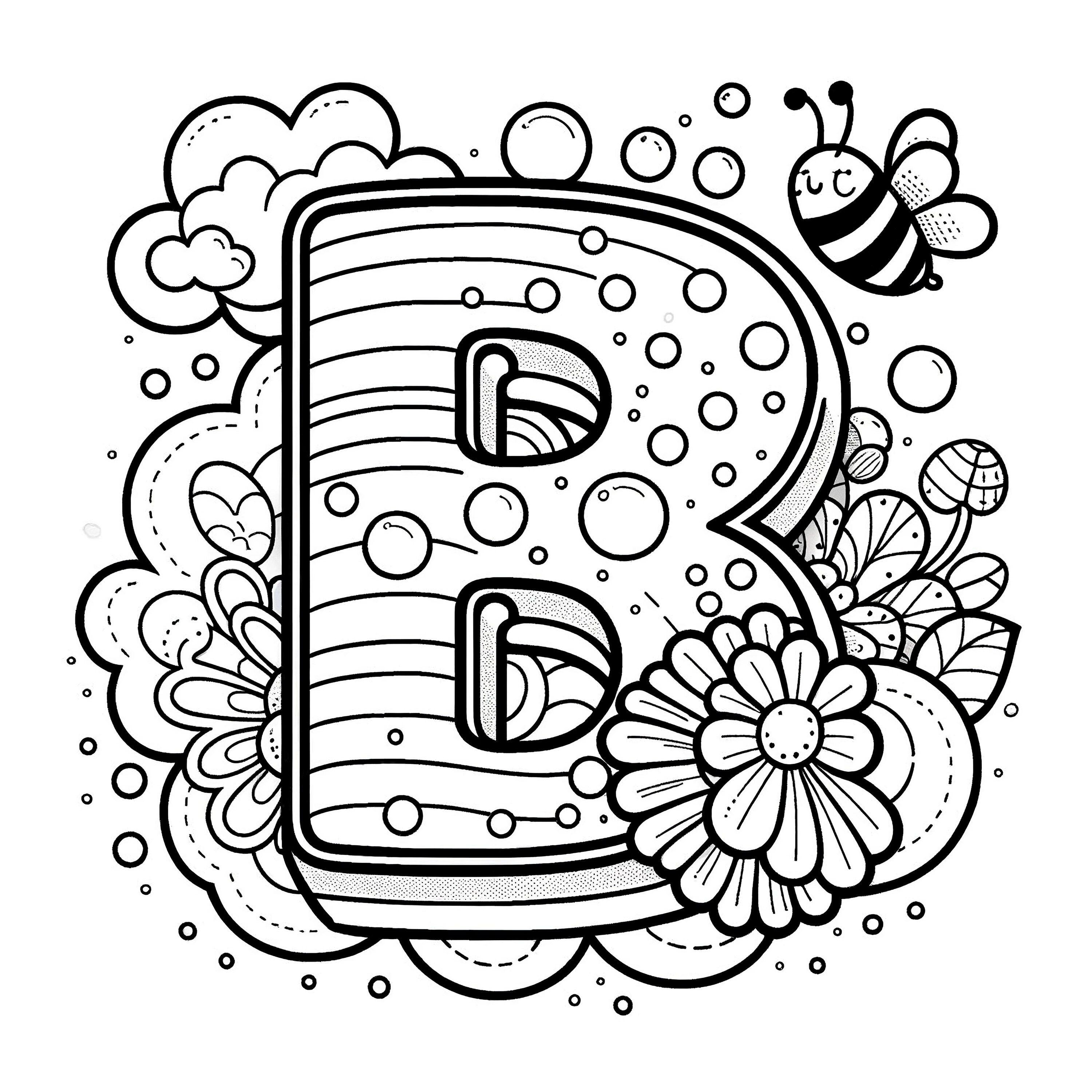 Coloring Alphabet A-Z Coloring Pictures Black White. - Etsy