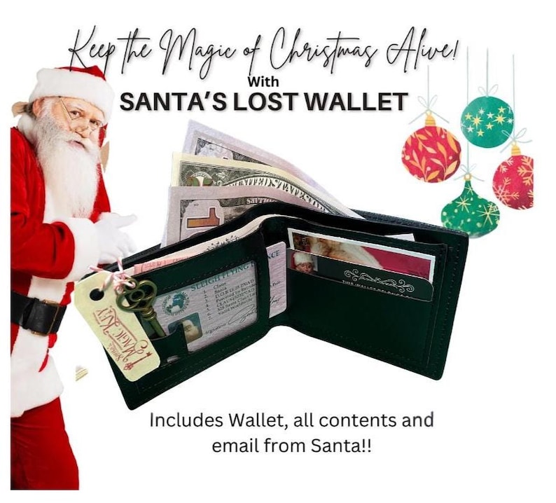 Santa’s Lost Wallet Kit | Santa Christmas Surprise Idea | Santa License ...