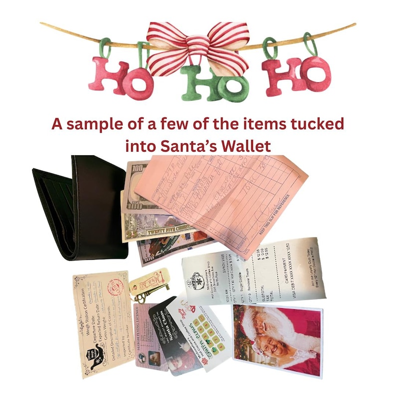 Santa’s Lost Wallet Kit | Santa Christmas Surprise Idea | Santa License ...