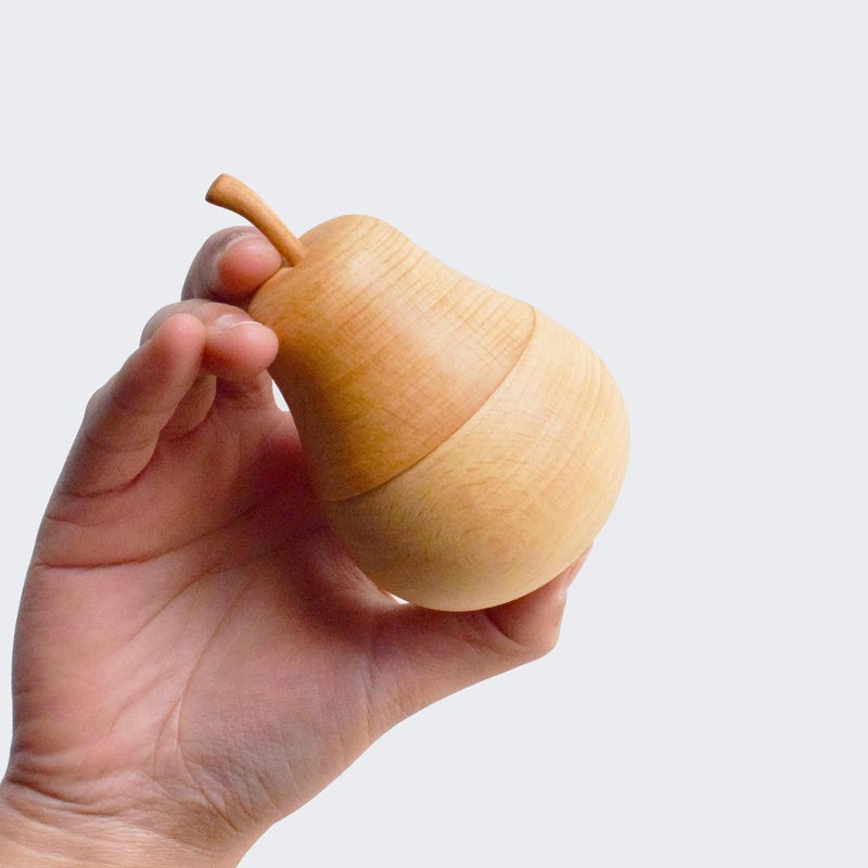Wooden Pear Holder - Etsy