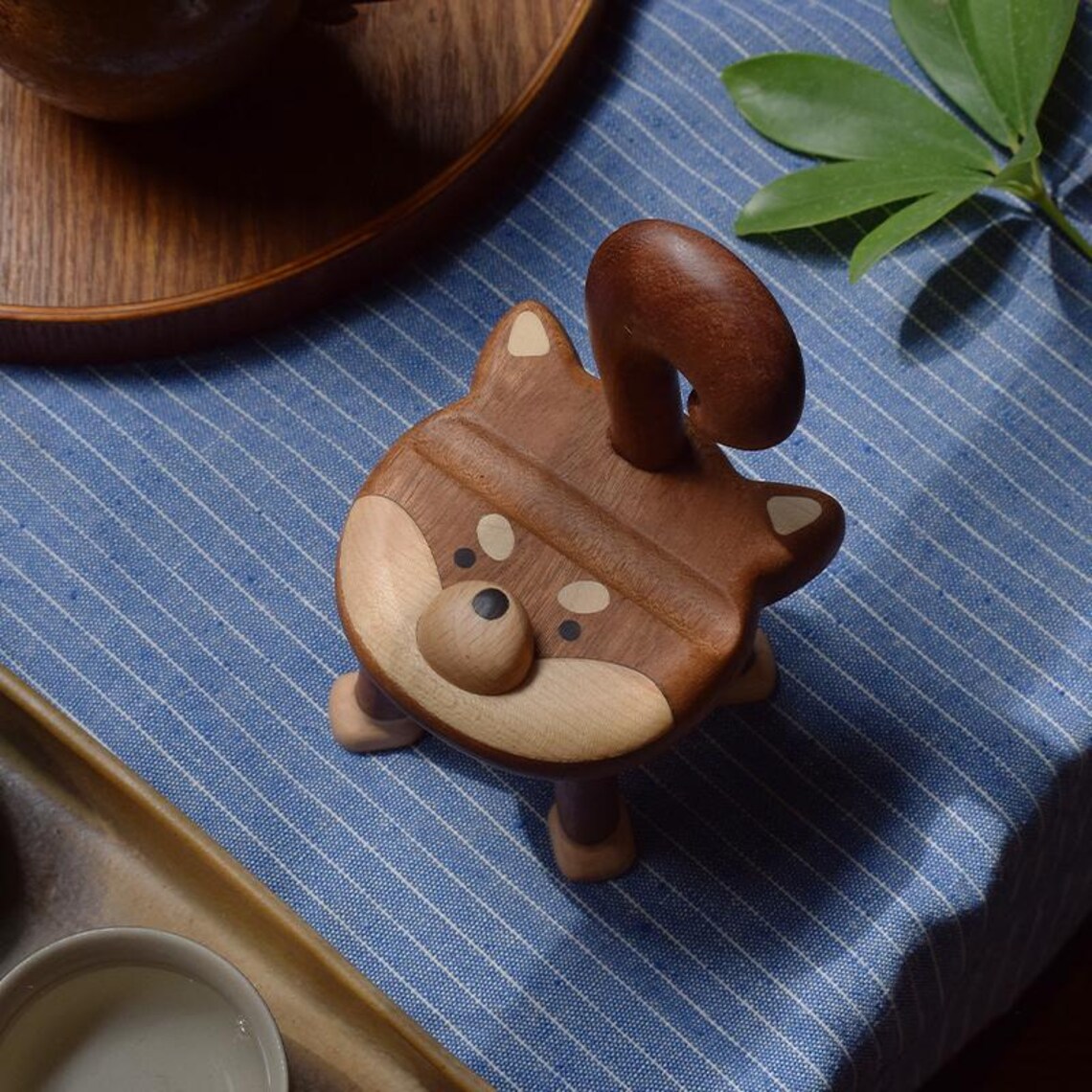 Shiba Inu Wooden Phone Stand - Adorable Desk Organizer for Smartphone ...